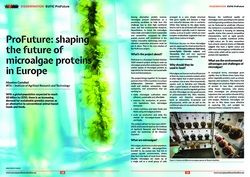ProFuture: shaping the future of microalgae proteins in Europe » EDMA