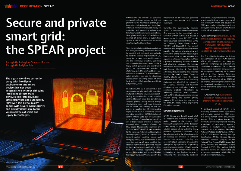 Secure and private smart grid: the SPEAR project » EDMA