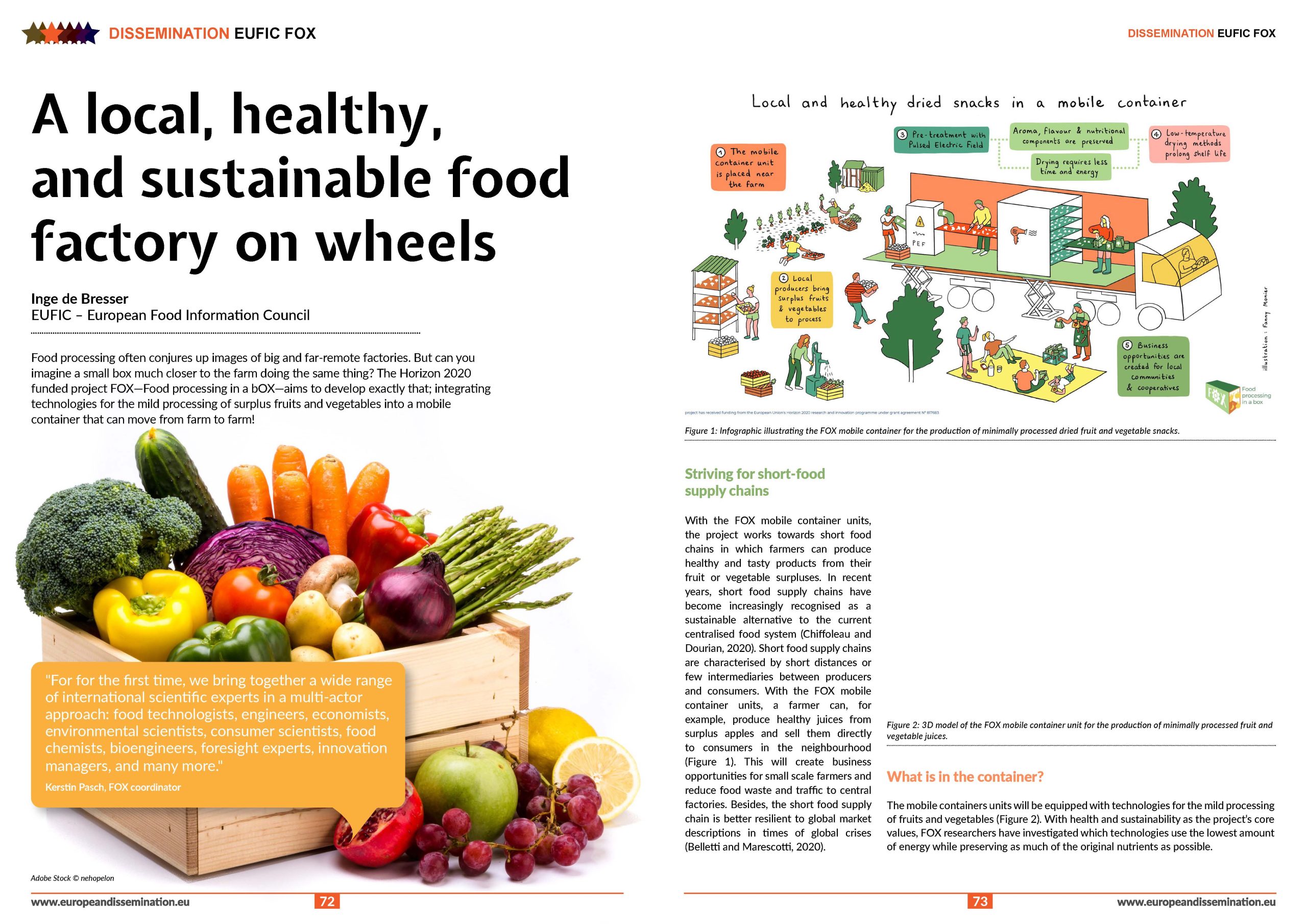 A local, healthy, and sustainable food factory on wheels » EDMA