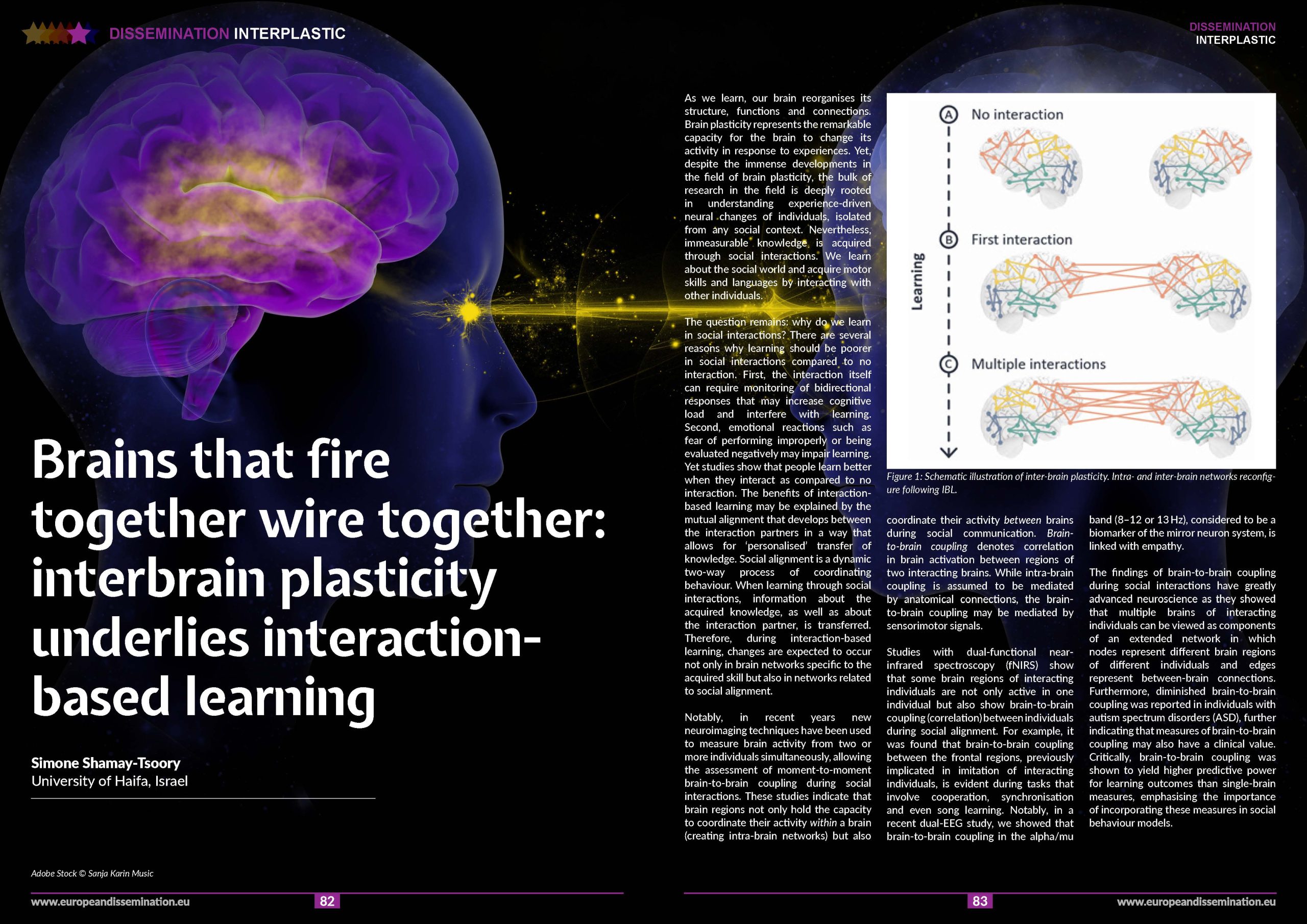 Brains that fire together wire together: interbrain plasticity underlies interaction-based ...