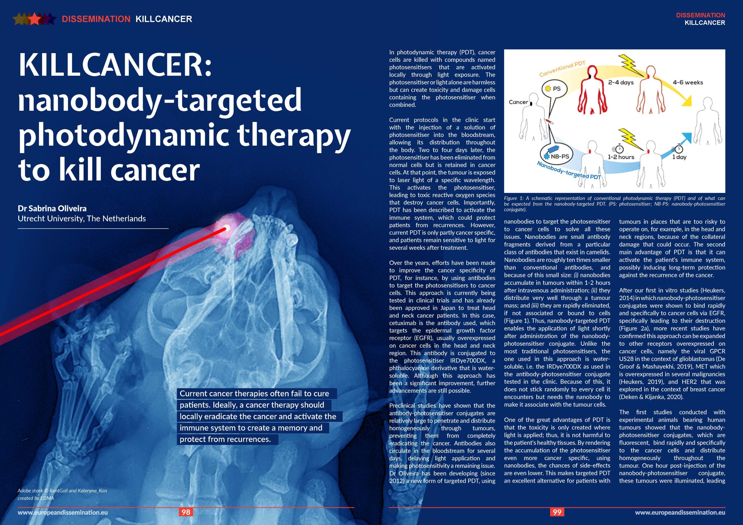 KillCancer: nanobody-targeted photodynamic therapy to kill cancer » EDMA