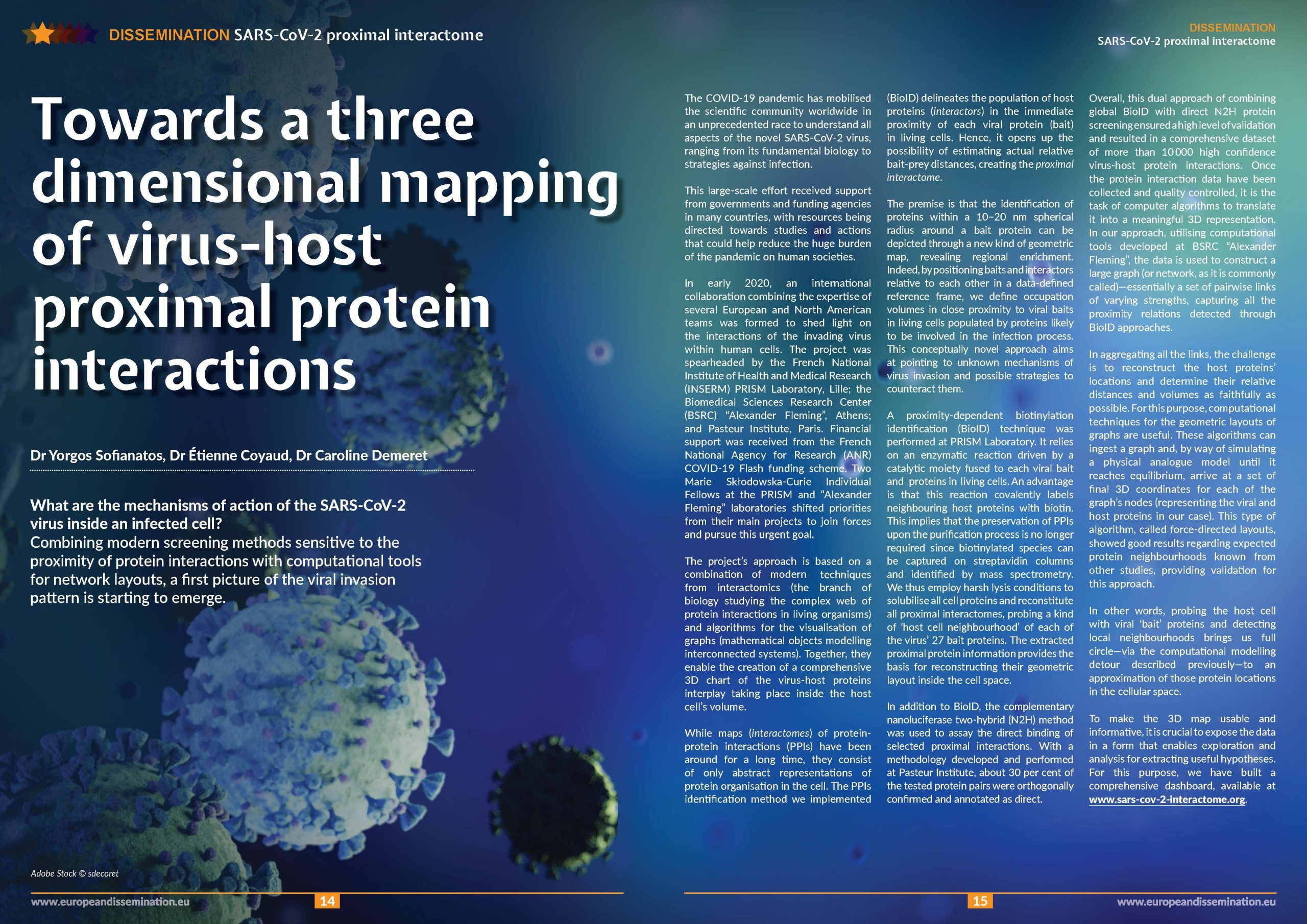 Towards a three-dimensional mapping of virus-host proximal protein ...