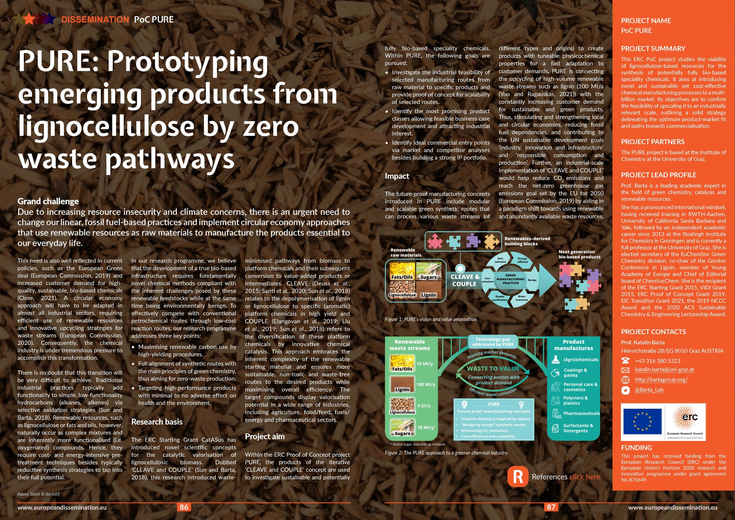 PURE: Prototyping emerging products from lignocellulose by zero waste ...