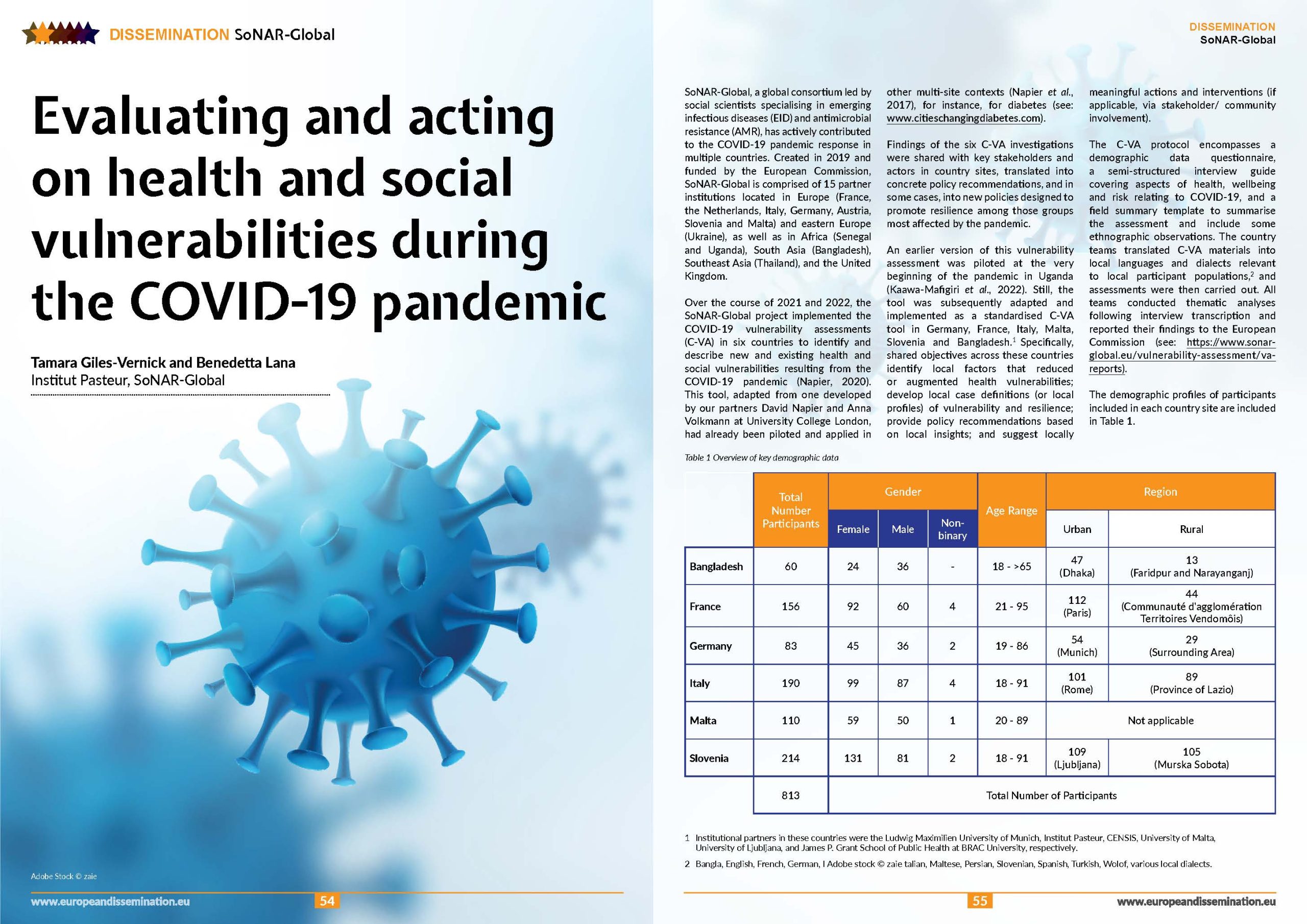 Evaluating and acting on health and social vulnerabilities during the ...