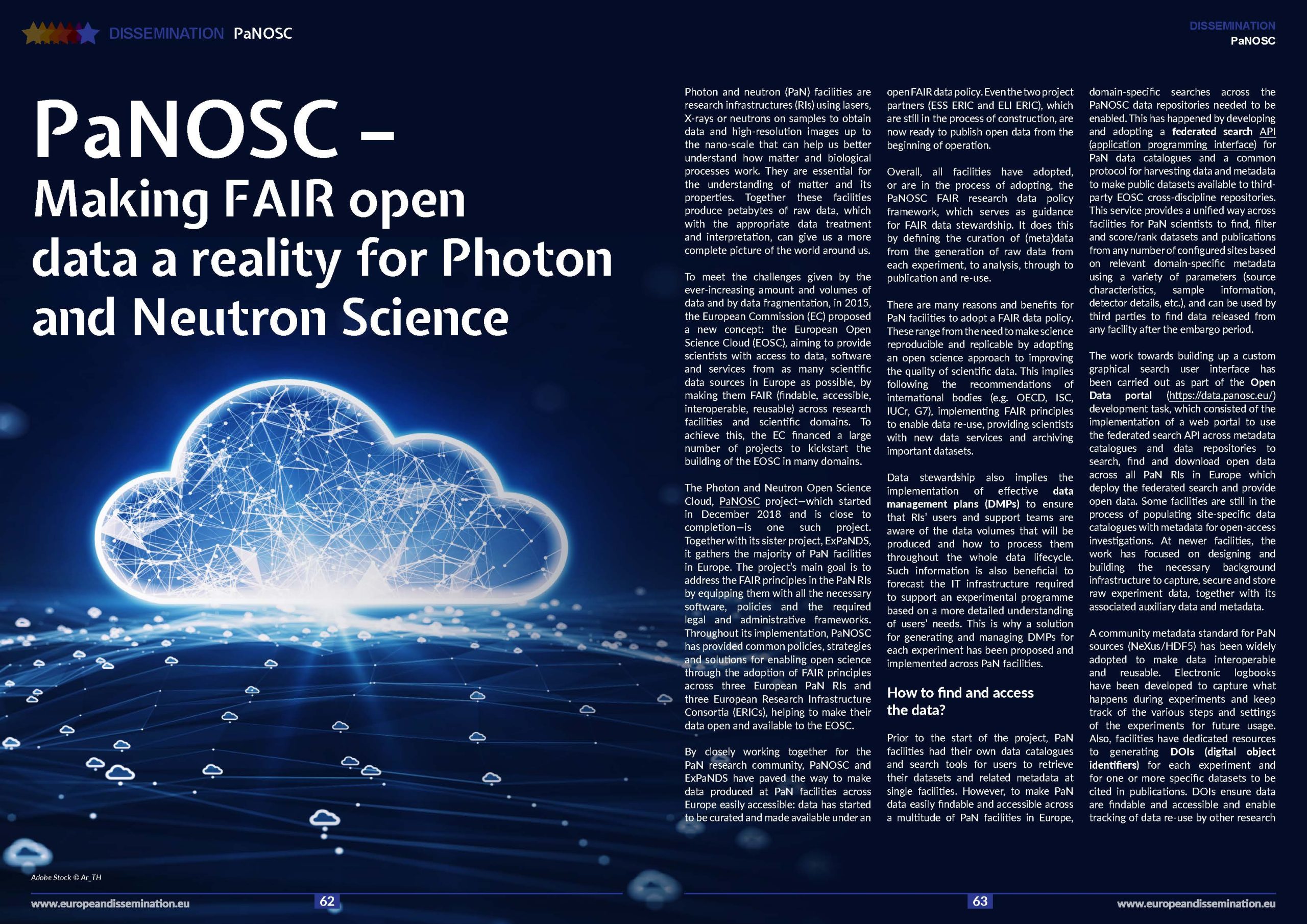 PaNOSC – Making FAIR open data a reality for Photon and Neutron Science » EDMA
