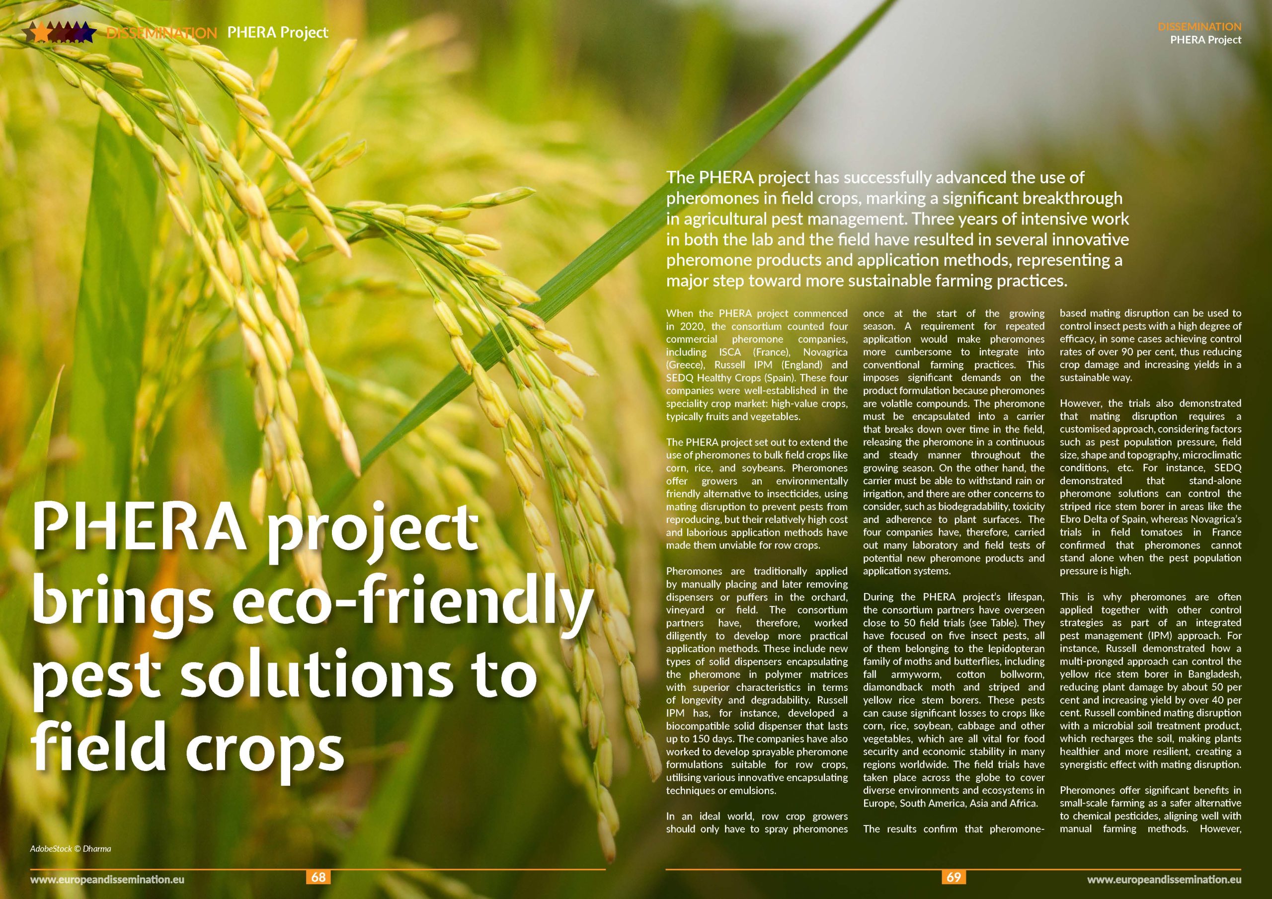 PHERA project brings eco-friendly pest solutions to field crops » EDMA