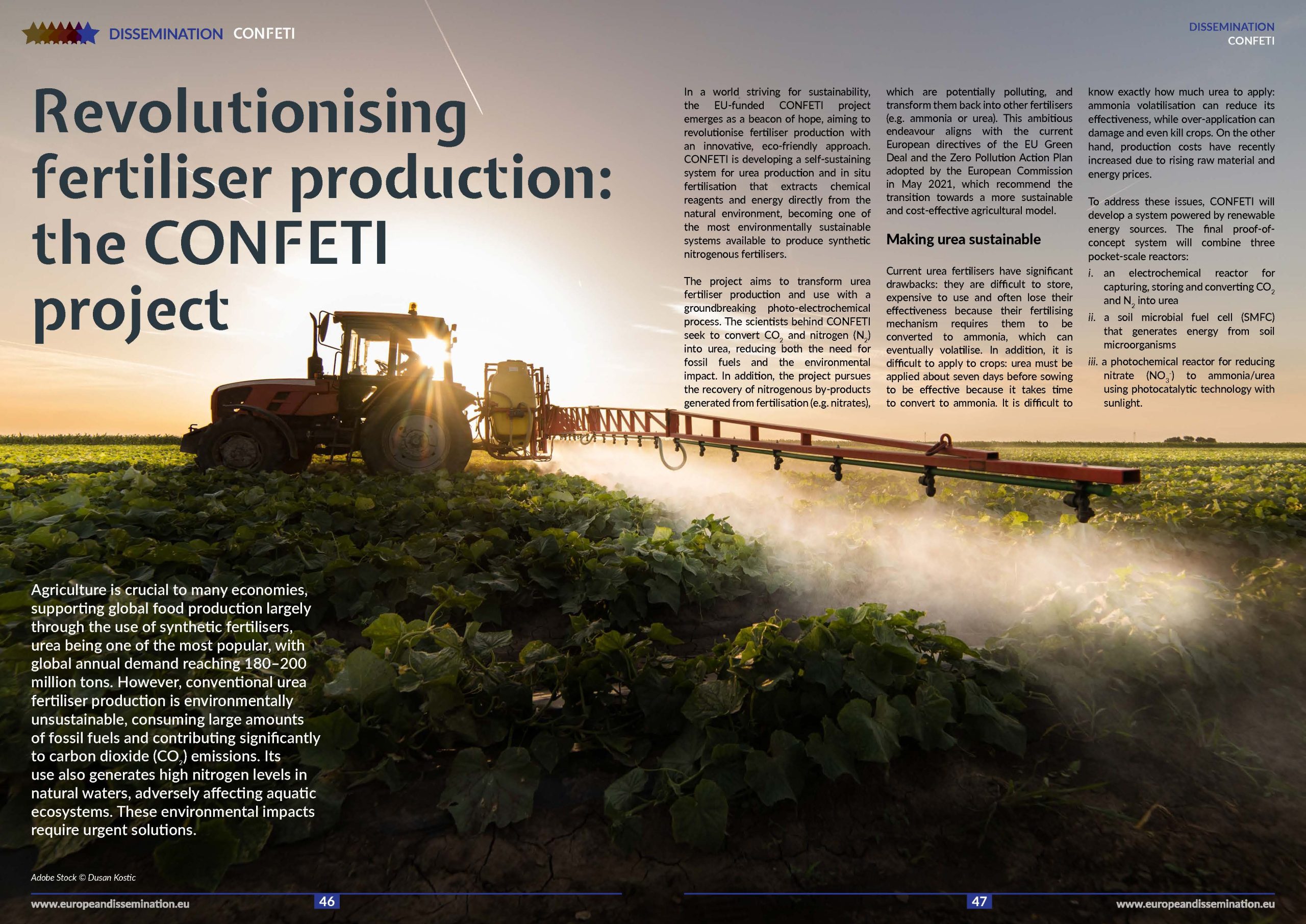 Revolutionising fertiliser production: the CONFETI project » EDMA