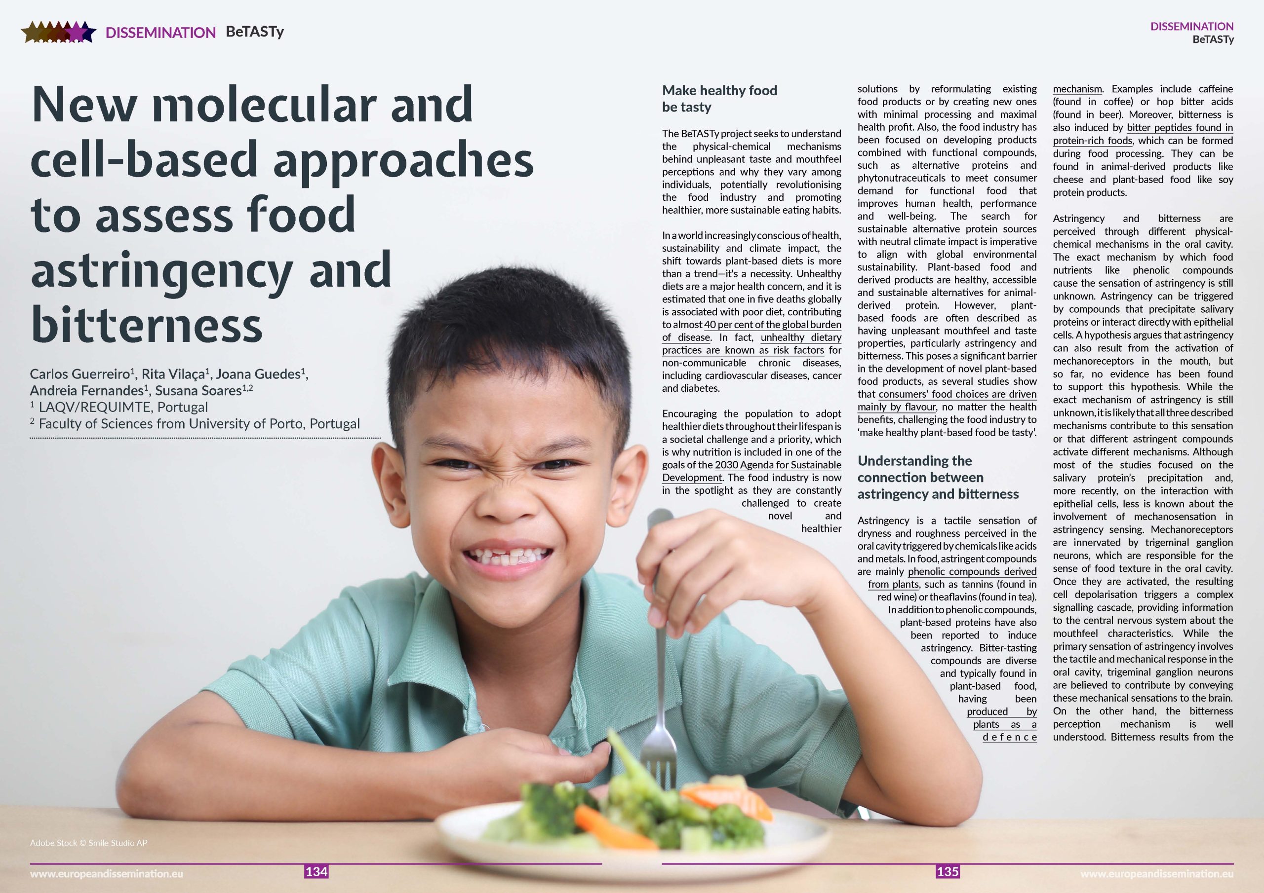 New molecular and cell-based approaches to assess food astringency and ...