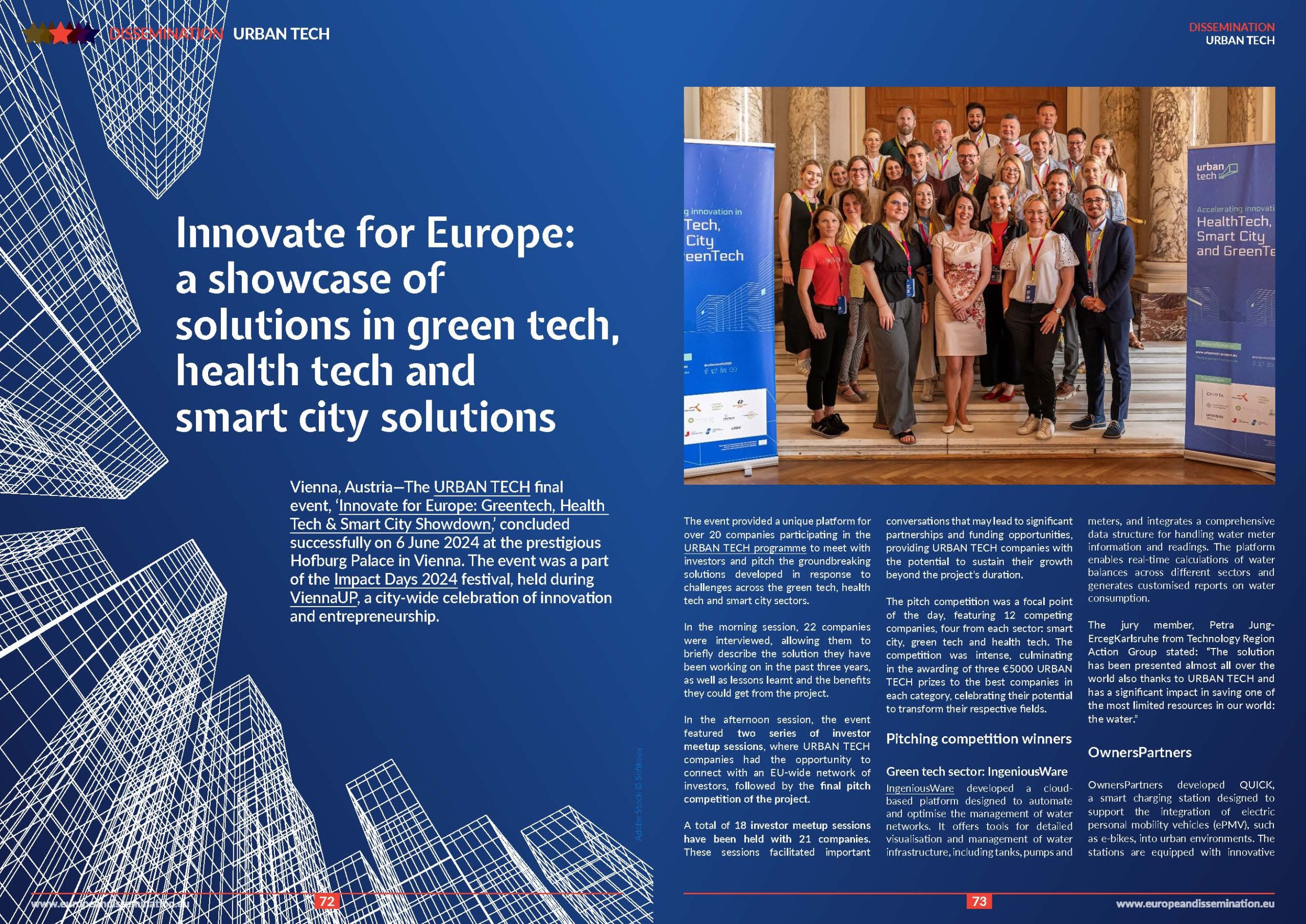 Innovate for Europe: a showcase of solutions in green tech, health tech ...