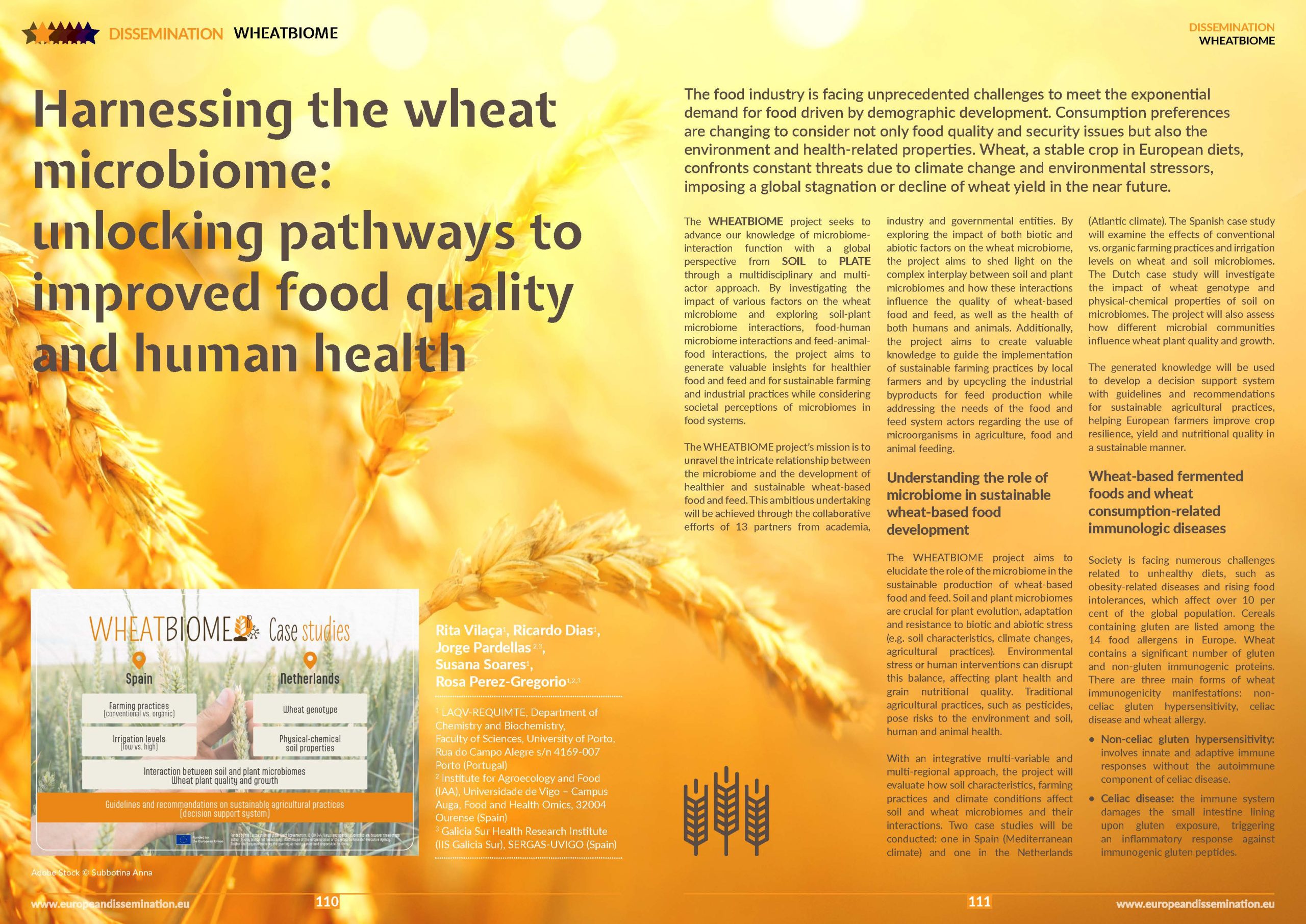 Harnessing the wheat microbiome: unlocking pathways to improved food quality and human health » EDMA