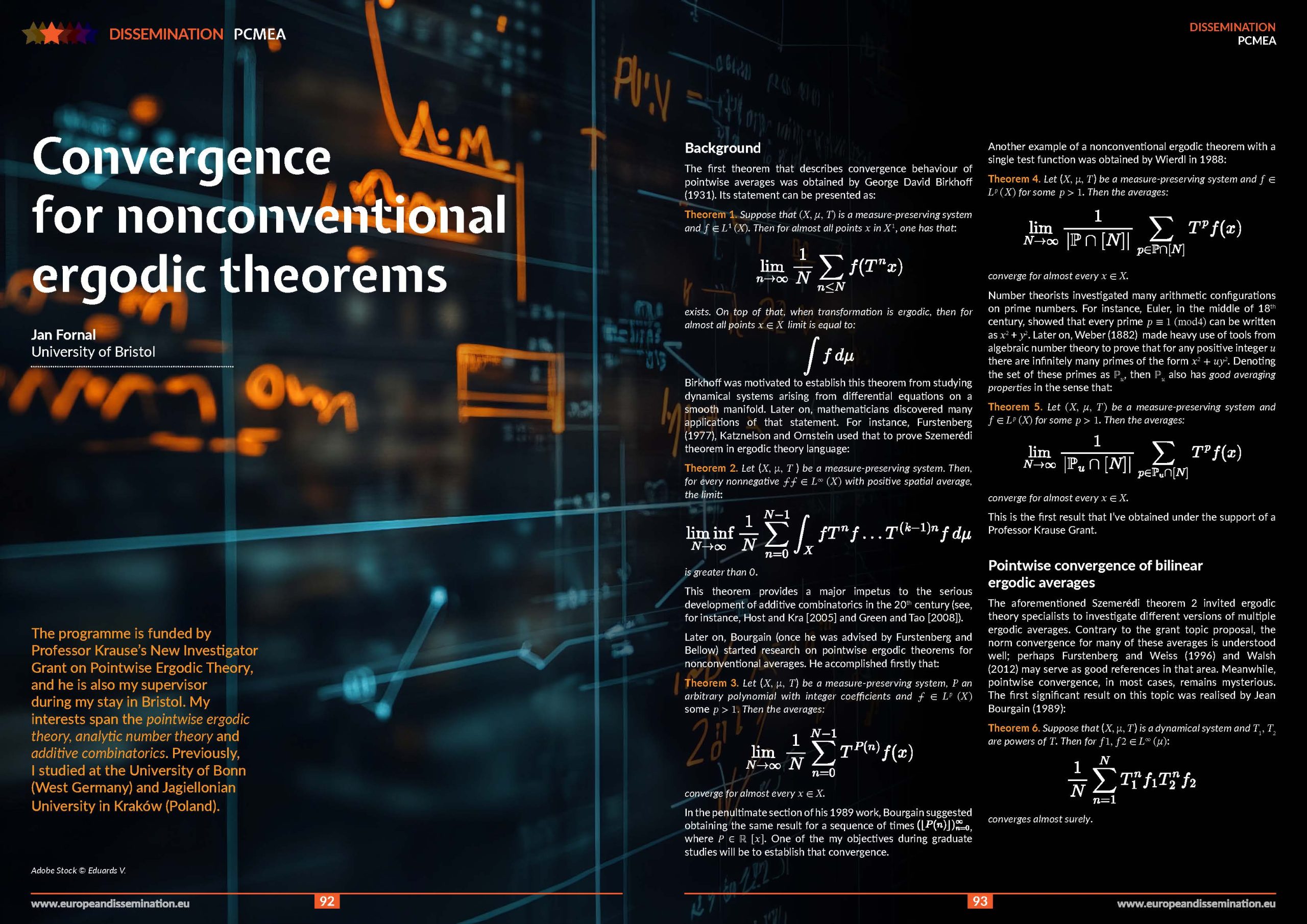 Convergence For Nonconventional Ergodic Theorems Edma