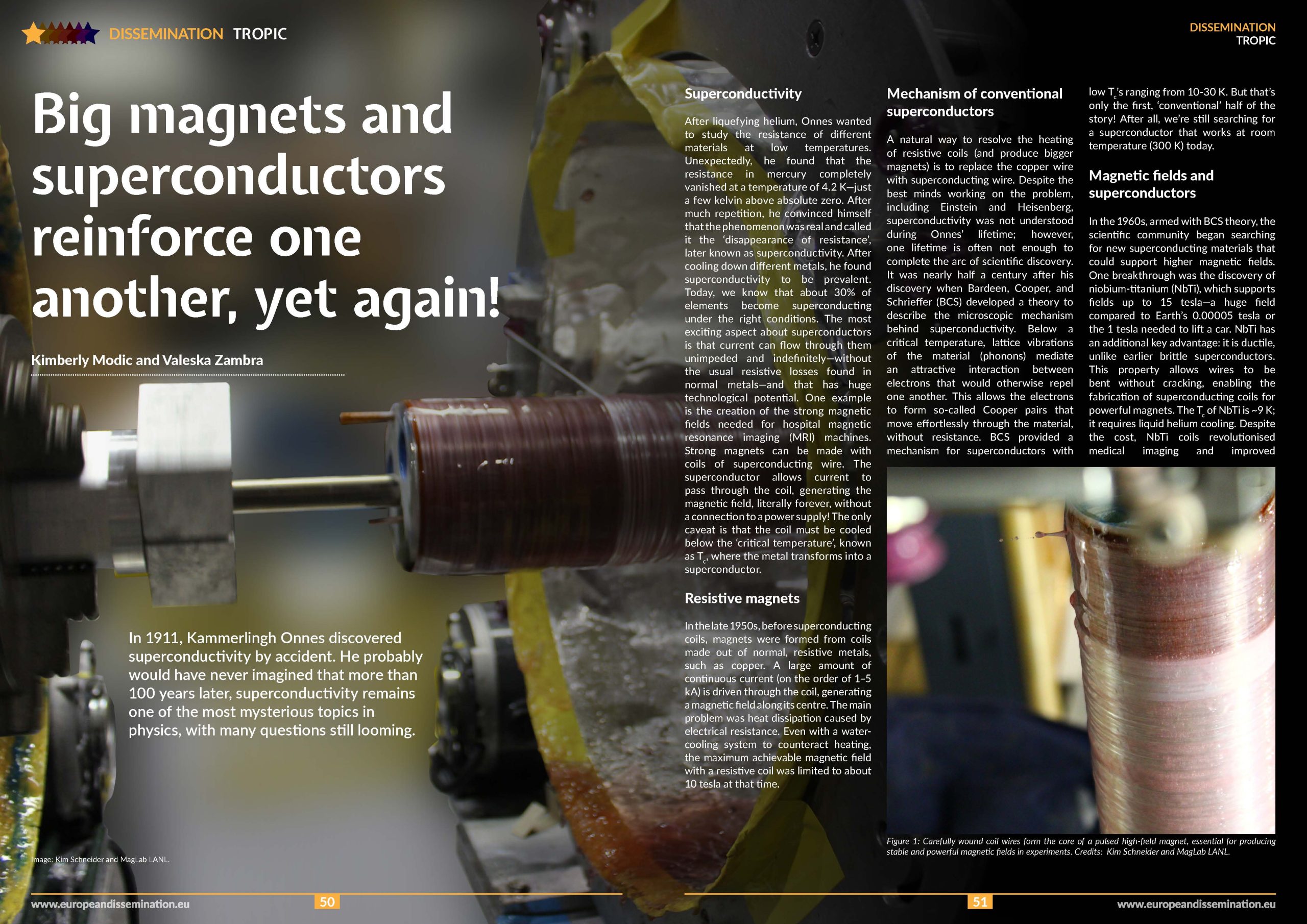 Big magnets and superconductors reinforce one another, yet again! » EDMA