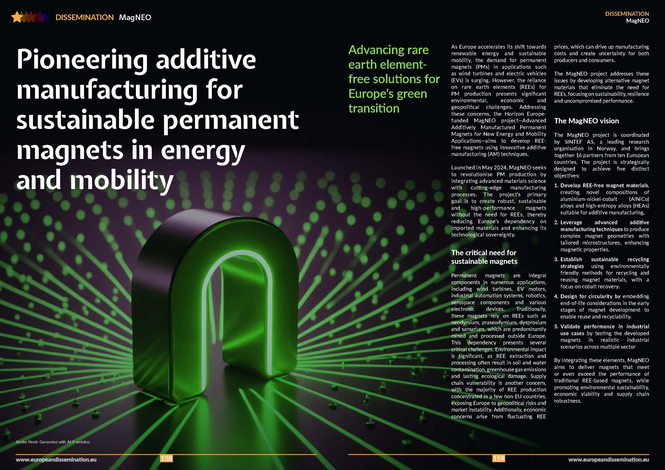 Pioneering additive manufacturing for sustainable permanent magnets in ...